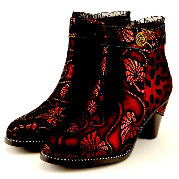 Spring Step | Shoes | Spring Step Lartiste Dessa Bootie Bordeaux Ankle ...